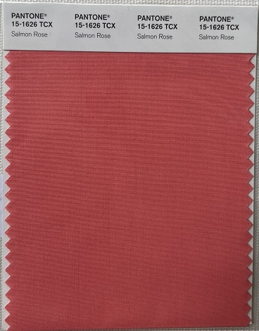 Pantone TCX Cotton Swatch Card 15-1626 TCX Salmon Rose