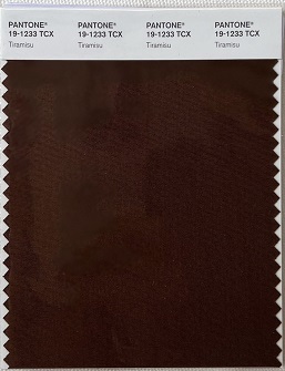 Pantone TCX Cotton Swatch Card 19-1233 TCX Tiramisu